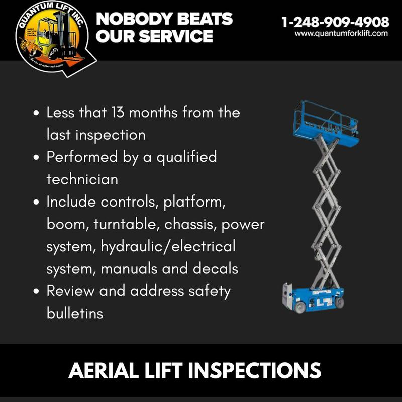 Annual Aerial Lift Inspection Requirements Quantum Forklift