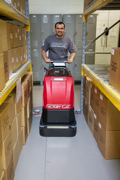 FactoryCat MicroMag Walk Behind Floor Scrubber